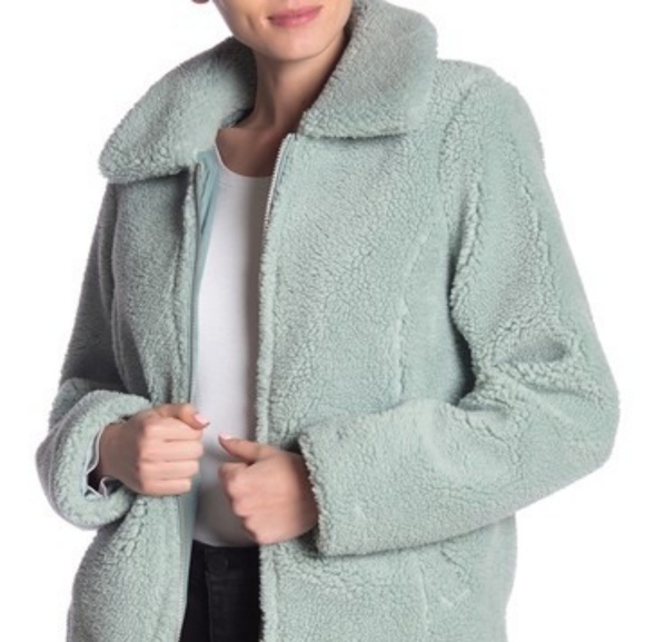 Sebby Collection | Jackets & Coats | Sebby Collection Mint Green Faux ...